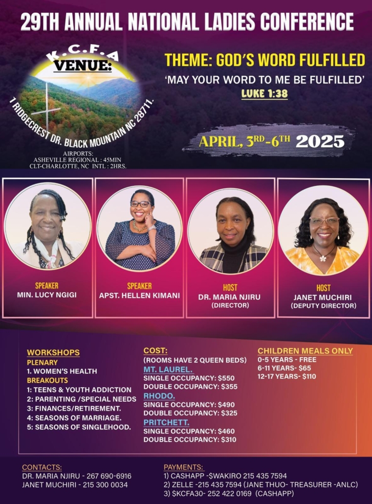 Events - Kenya Christian Fellowship in America